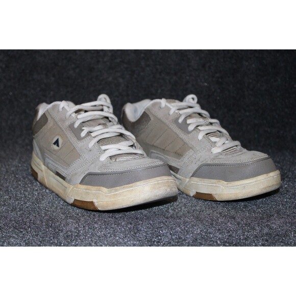 Airwalk | Shoes | Vintage Airwalk Skate Shoes Men Size 95 Gray Beige White Cupsole Padded Tongue ...